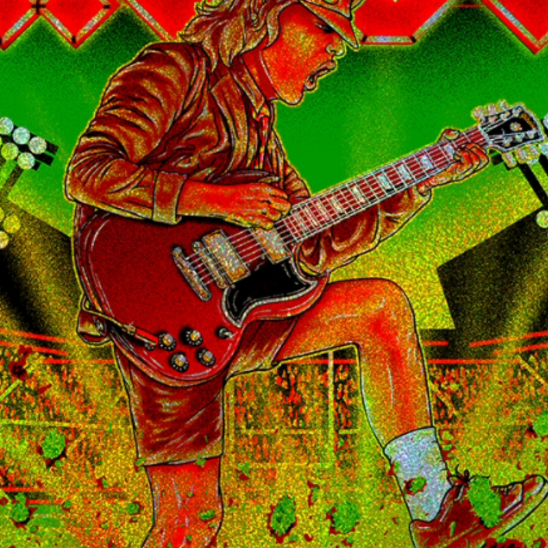 AC/DC Cleveland May 28 Sparkle Foil (Exclusive)